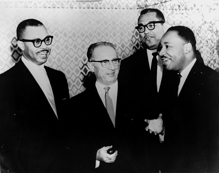 1963 photograph of Rabbi Olan with Martin Luther King, Jr. – Rabbi Levi ...